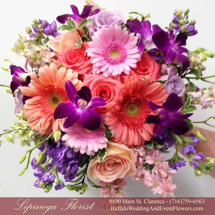 coral wedding flowers | Buffalo Wedding & Event Flowers by Lipinoga Florist